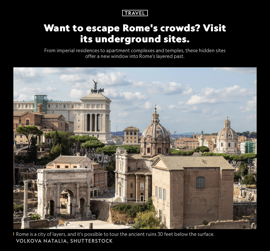 National Geographic – Want to escape Rome’s crowds? Visit its ...